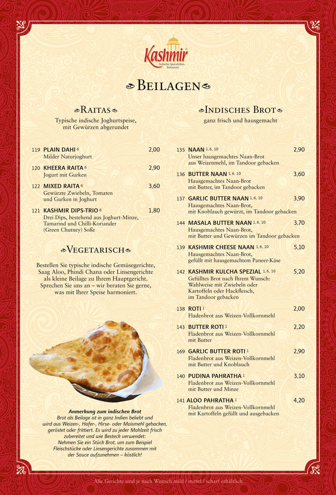 Speisekarte – kashmir-restaurant.de